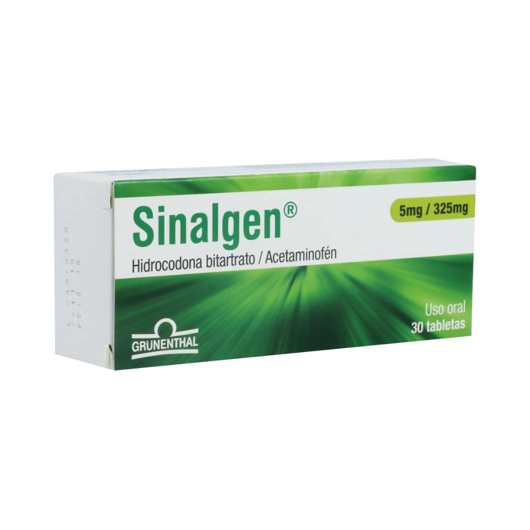 SINALGEN 5 MG/325 MG TABLETA CAJA X 30 – Previpharma