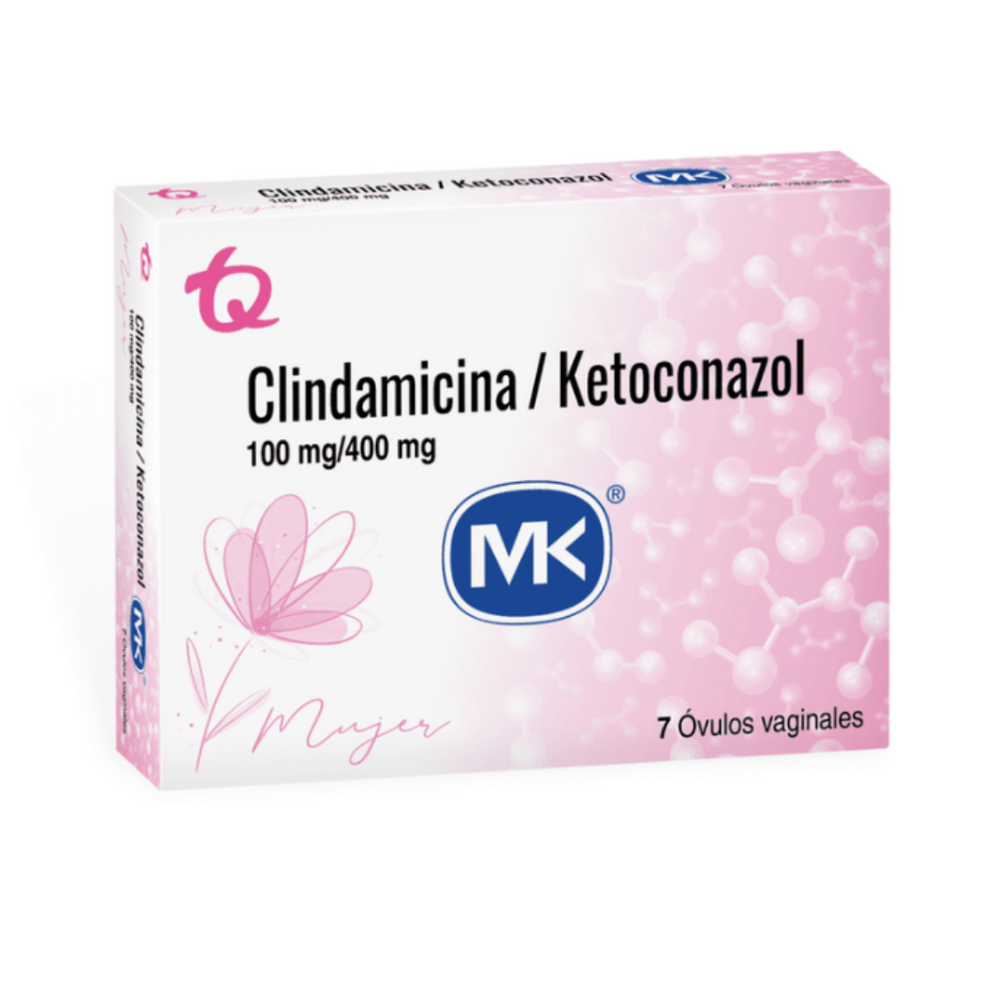CLINDAMICINA/KETOCONAZOL MK 100 MG/400 MG OVULO CAJA X 7 – Previpharma